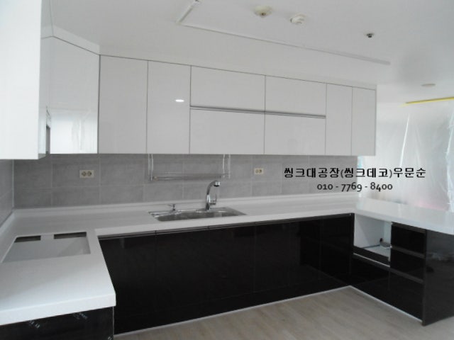 인천씽크대공장 씽크데코 부평구 삼산동 삼산타운 33평형 아파트 주방씽크대 교체 인천주방인테리어 ㄷ자씽크대교체 맞춤형주방