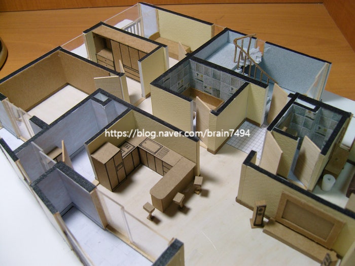 AMOS DESIGN/ 아모스 건축모형 - 실내공간계획모형_3. Room Interior Model_과제물 中~ : 네이버 블로그