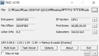 [Reversing] CodeEngn Advance RCE L01 풀이 : 네이버 블로그