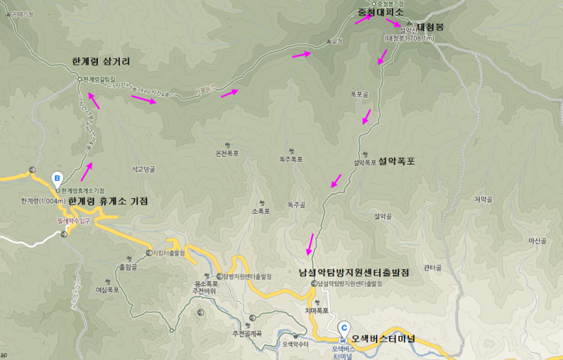 설악산 대청봉 최단 최적 코스 산행을 위한 한계령정류소 오색버스터미널 시외버스 시간표 네이버 블로그