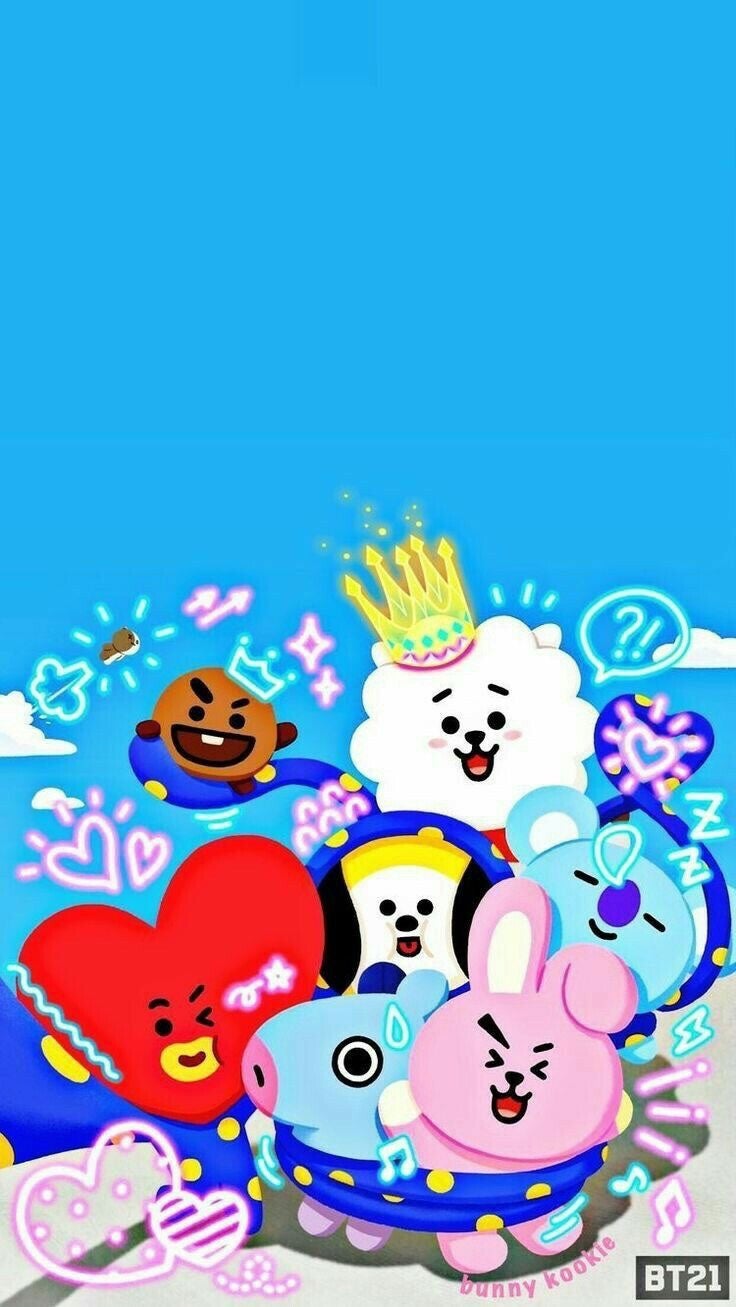 방탄소년단 캐릭터 BTS 배경화면/잠금화면 모음! : 네이버 블로그