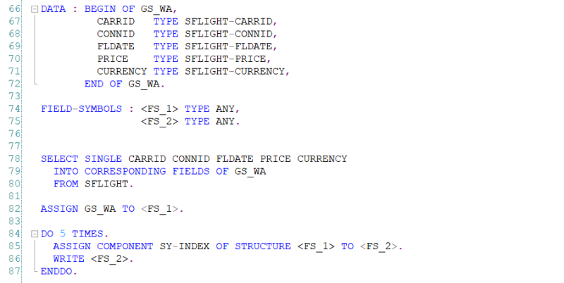 [SAP ABAP] 구조체에 Field Symbol Assign : 네이버 블로그