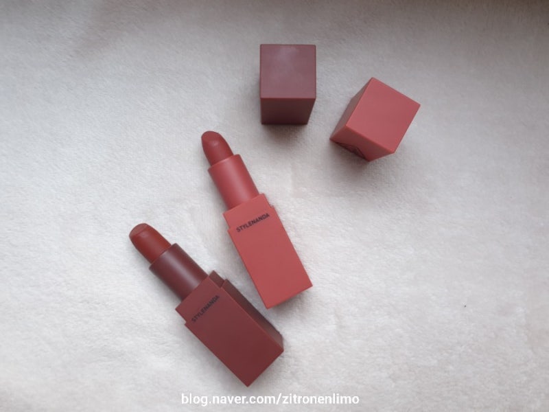 [3CE] 3CE 무드레시피 립컬러 #221 Mellow Flower / #909 Smoked Rose 솔직후기 : 네이버 블로그