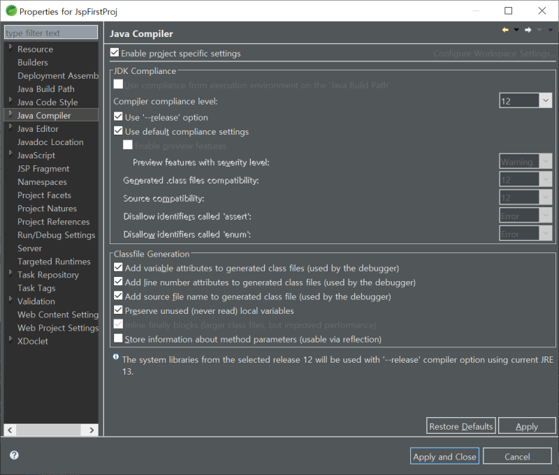 이클립스에서 Java Version Mismatch 오류나는 경우 : 네이버 블로그