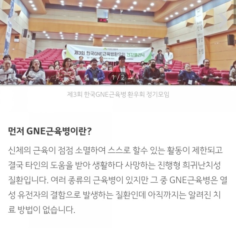 GNE근육병 =노나카 근병증 : 네이버 블로그
