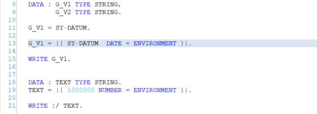 [SAP ABAP] String Template Embedded Expressions - format_options : 네이버 블로그