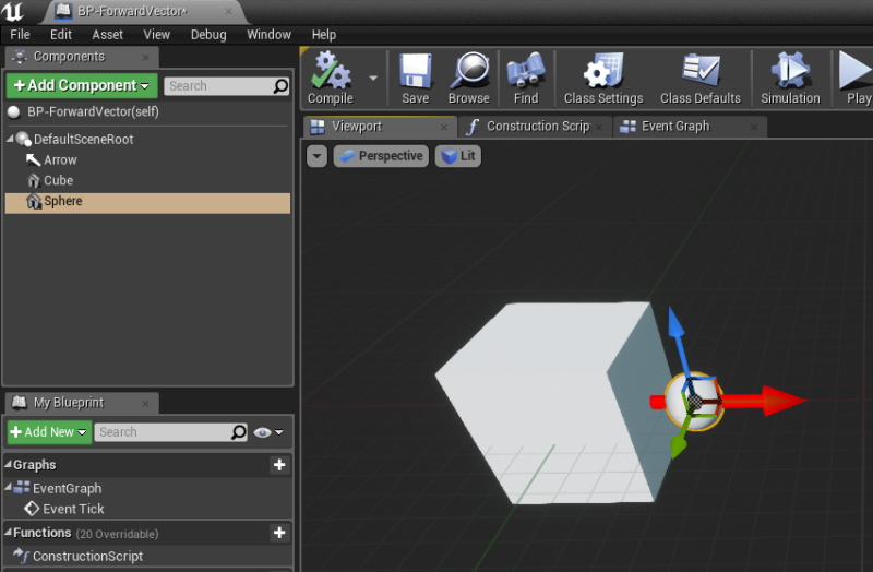 [UE4] Get Actor Forward Vector : 네이버 블로그