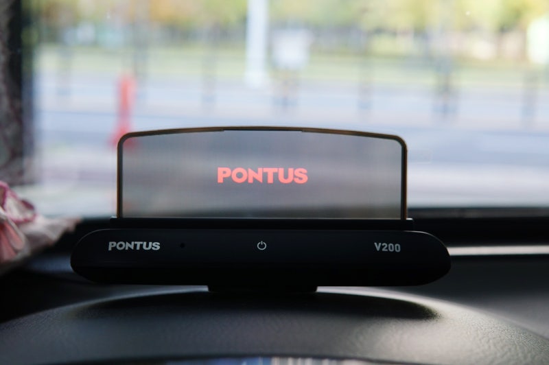 스마트폰 Tmap Mappy 연동 HUD 폰터스 V200 개봉 및 장착 : 네이버 블로그