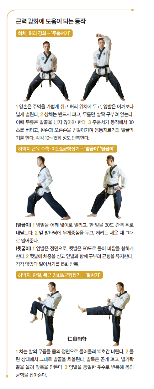 【헬스 가이드】중장년층 근력 강화 프로젝트 주춤서기·앞굽이·뒷굽이 품새 저강도 근력 운동 ‘안성맞춤 네이버 블로그