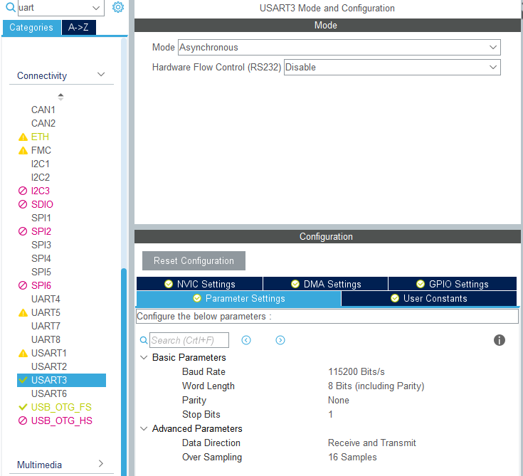 [실습] MCU와 PC간 UART통신 _CubeMX, TrueStudio : 네이버 블로그