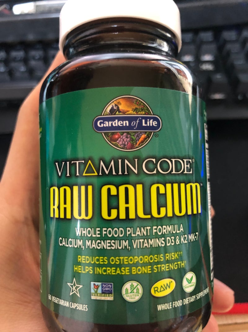 고급 천연 칼슘 Garden of Life, Vitamin Code, Raw Calcium 칼슘은 흡수율이 중요합니다 ...