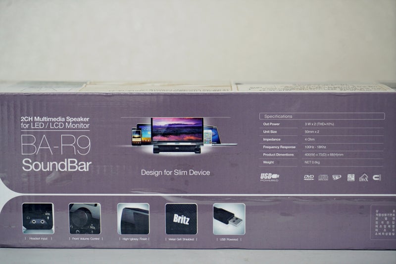 공구앤 PC스피커 브리츠 BA-R9 SoundBar 2채널 사운드바 스피커 : 네이버 블로그