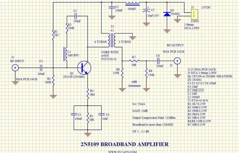 2N5109 0.2W 다용도 증폭회로 : 네이버 블로그