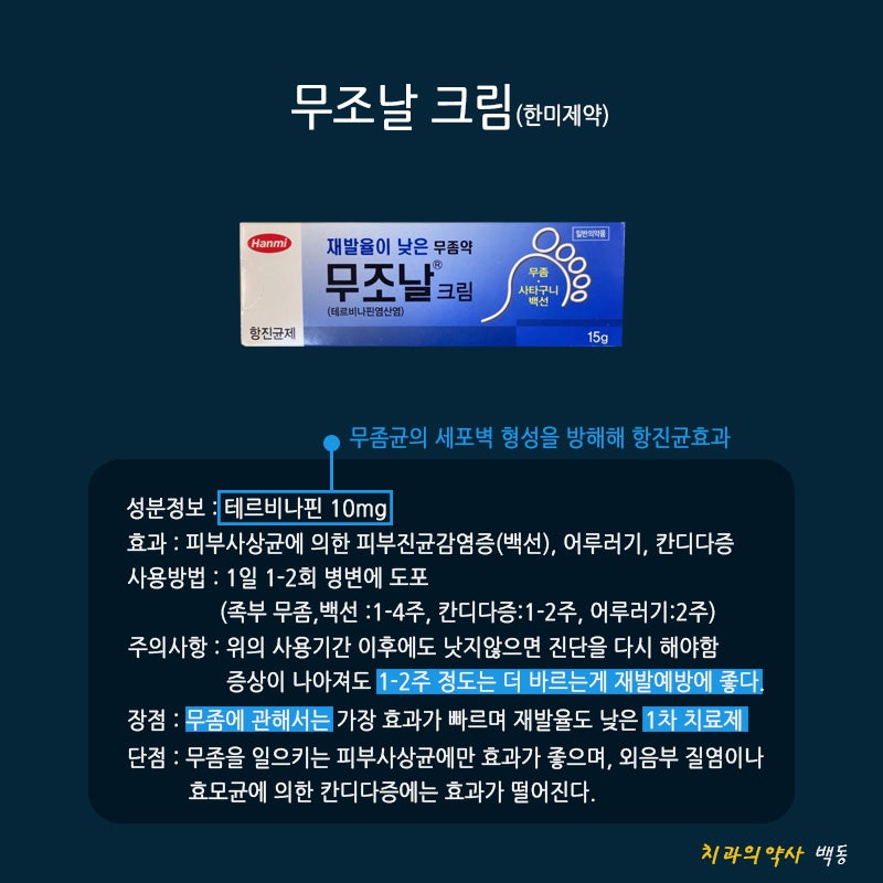 무좀 약사가 알려주는 무좀약 무좀연고 사용방법과 그 차이에 대해 알아보자라미실 Vs 라미실원스 Vs 카네스텐 Vs