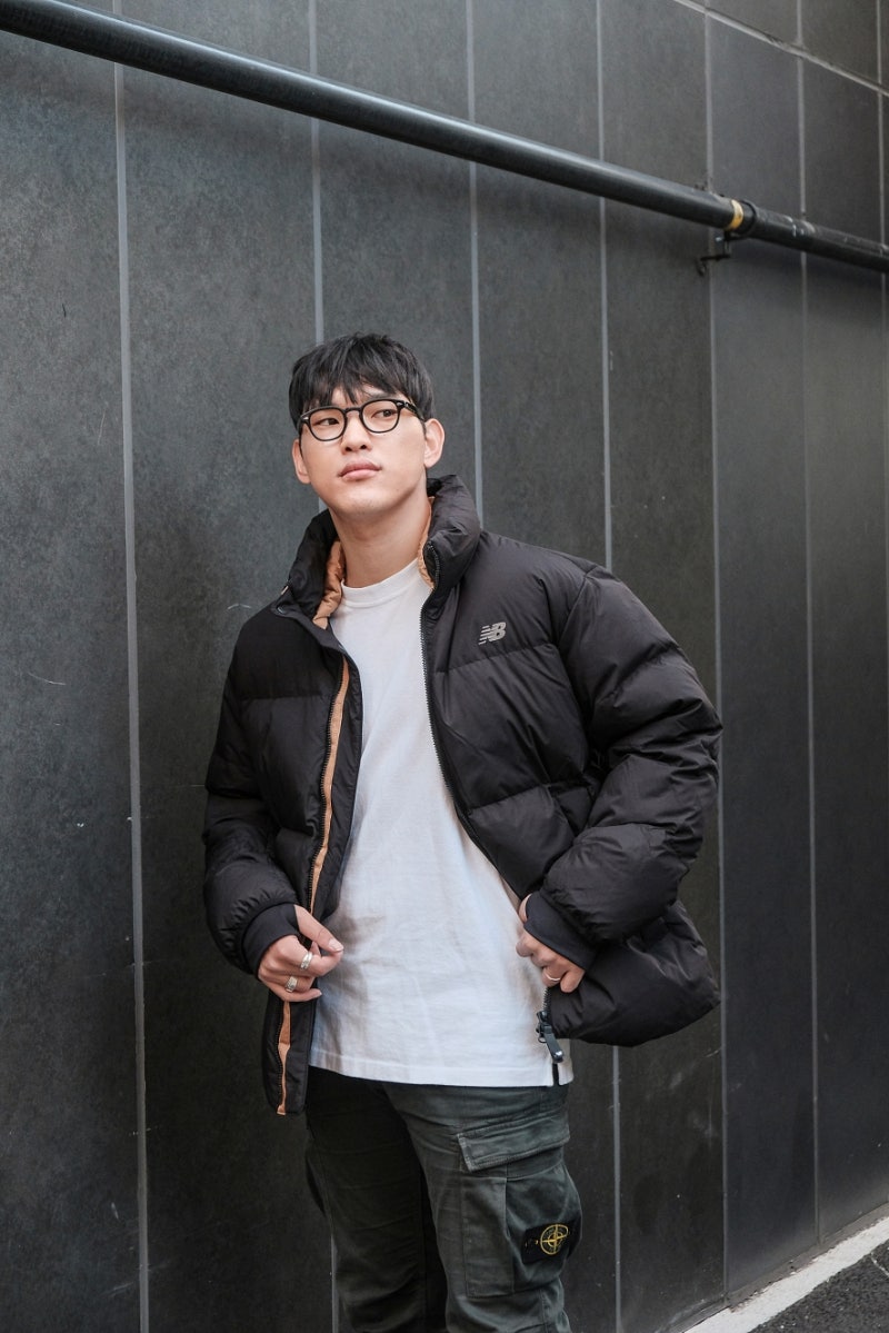 남자 구스다운 뉴발란스 액티브 숏패딩 입어보니 네이버 블로그
