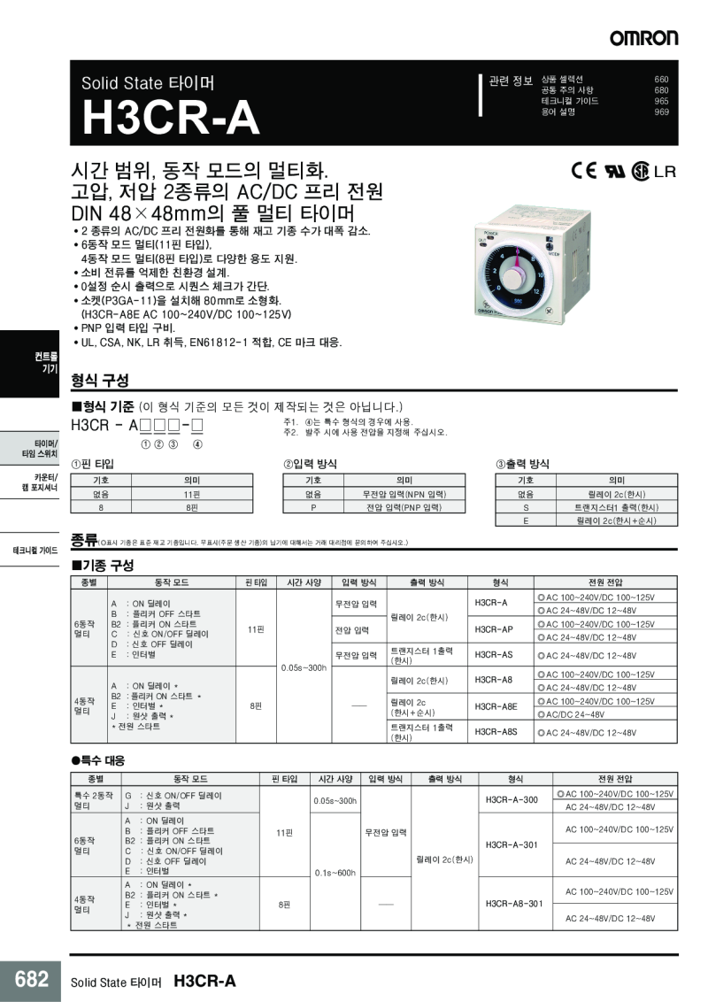 오므론 타이머 H3CR_SERIES : 네이버 블로그