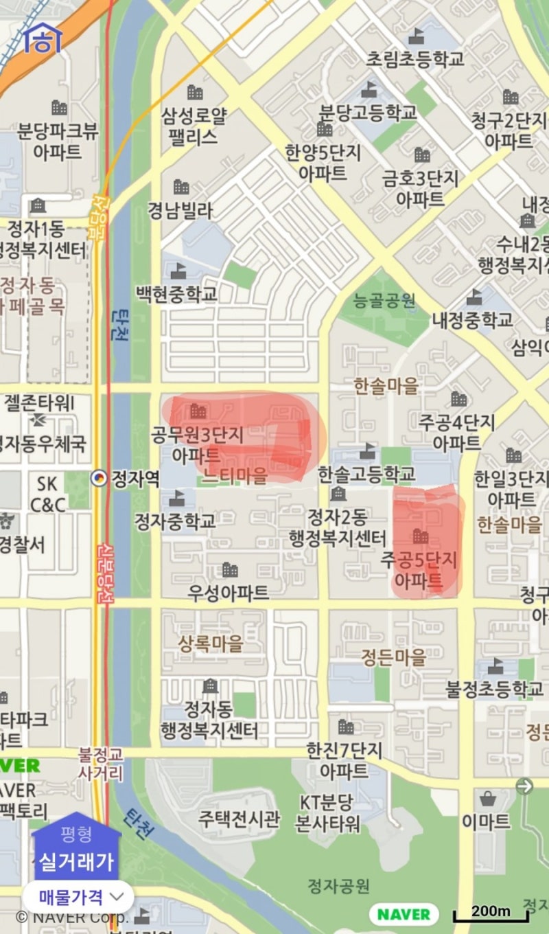 분당 정자 한솔주공5단지 리모델링 단지 임장기 네이버 블로그