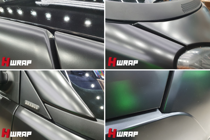 스마트포투랩핑 사틴블랙 전체랩핑 및 휠도색 hwrap 후기 : 네이버 블로그