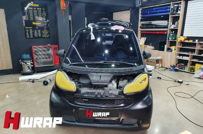 스마트포투랩핑 사틴블랙 전체랩핑 및 휠도색 hwrap 후기 : 네이버 블로그