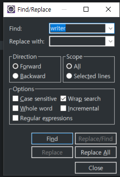 이클립스 찾기 (단축키 : Ctrl + F)Find and Replace의 디자인 변경 방법, 디자인 변경. : 네이버 블로그