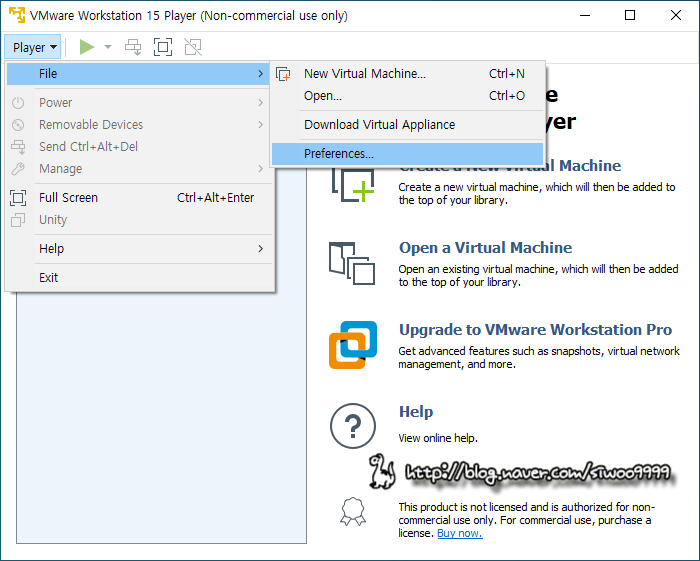 VMware Workstation Player 15.5 다운로드, 설치 및 설정 (무료) : 네이버 블로그