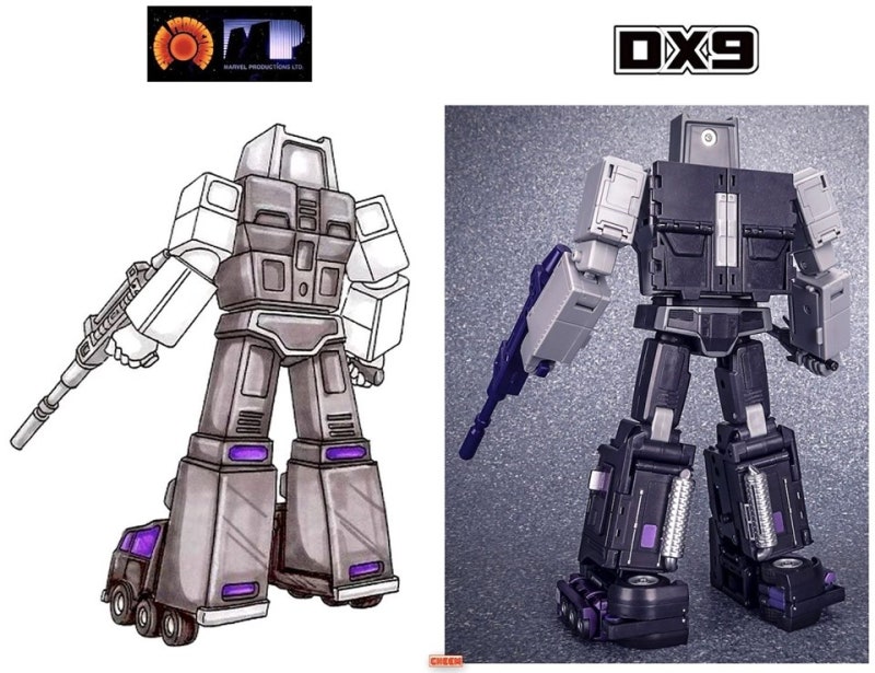 트랜스포머3사 메나졸 모터마스터 DX9,팬즈토이즈 로드킹 비교사진 : 네이버 블로그