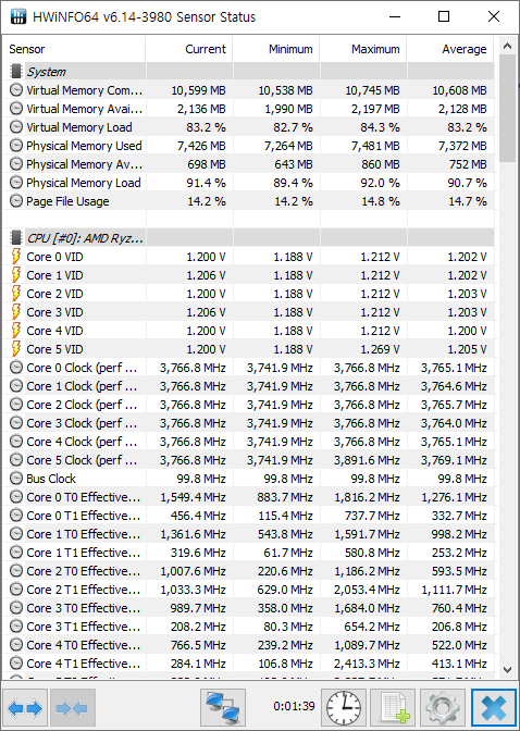 HWiNFO32/64 v6.14 최신 정식 버전 [시스템 정보 제공, 벤치마크] : 네이버 블로그