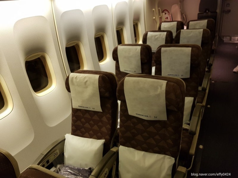 방콕 - 인천 구간 대한항공 KE658, B747-400 탑승후기 (좌석, 기내식 등) : 네이버 블로그