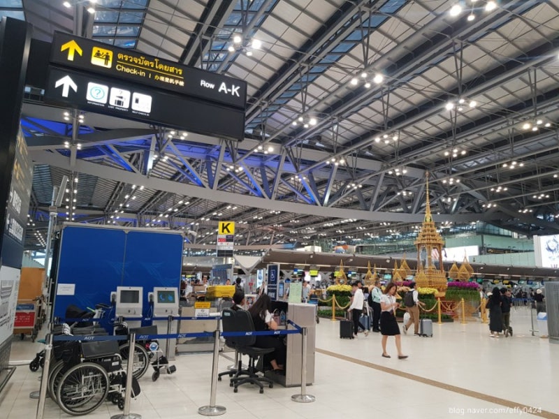 방콕 - 인천 구간 대한항공 KE658, B747-400 탑승후기 (좌석, 기내식 등) : 네이버 블로그
