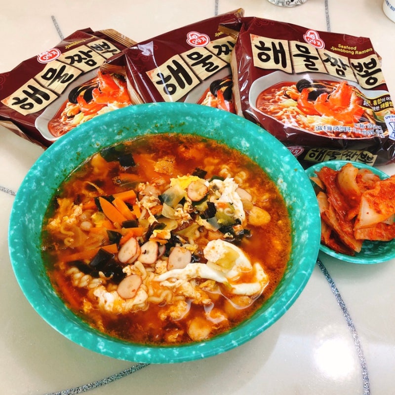 오뚜기해물짬뽕 후기 오뚜기라면짬뽕라면신상라면 네이버 블로그