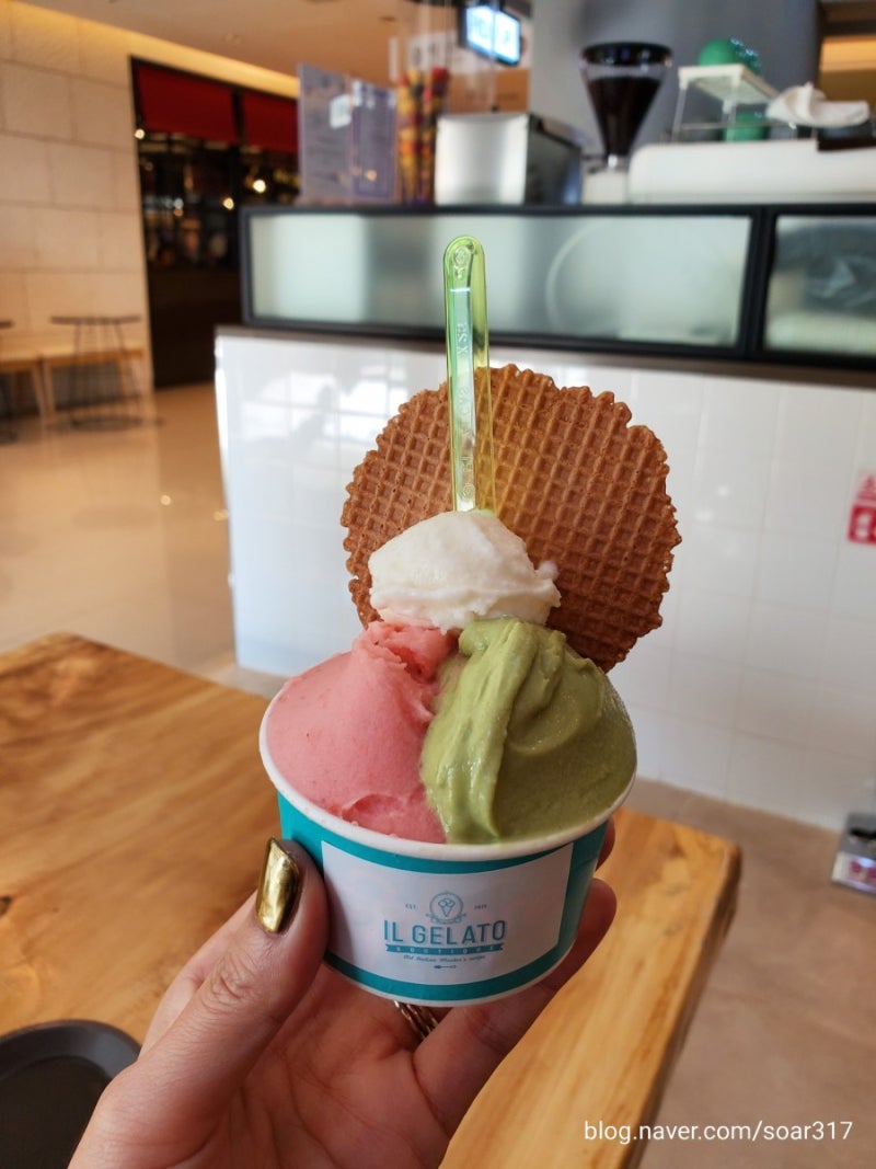 롯데백화점 인천터미널점 제대로된 젤라또 맛집 일젤라또 네이버 블로그
