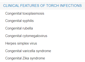 TORCH infections and clinical manifestations : 네이버 블로그