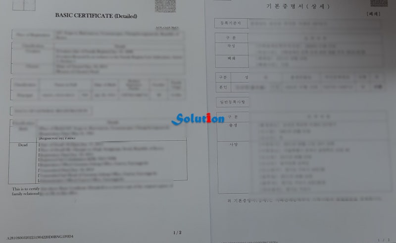 사망증명서 번역공증 기본증명서 가족관계증명서 번역공증 대치강남역삼번역공증 네이버 블로그