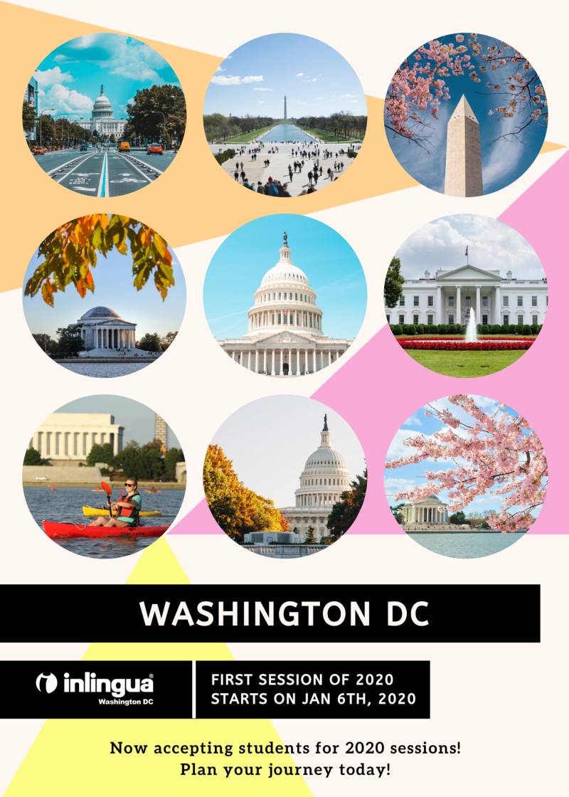 [워싱턴dc랭귀지스쿨] 미국 워싱턴 DC inlingua 인링구아 어학원 론리 플래닛 선정 2020년 미국내 10대 방문도시 ...