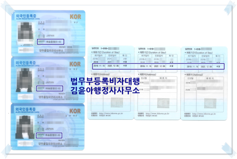 외국인등록증 연장 체류기간연장허가 대행 네이버 블로그