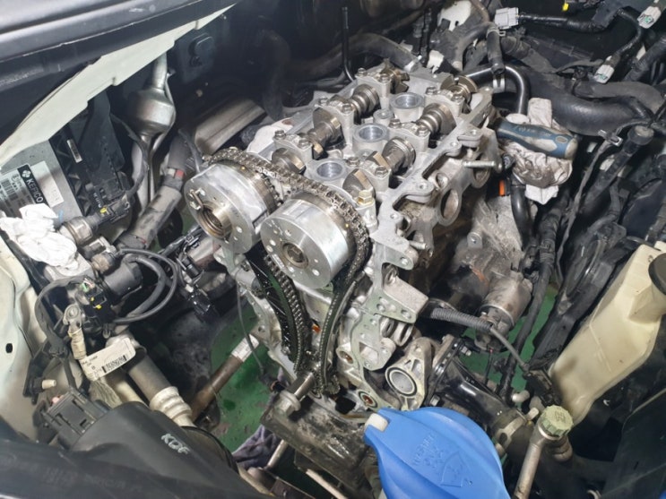 그랜저TG 로커암커버가스켓교환/잠바카바가스켓교체/엔진오일누유/엔진탄내