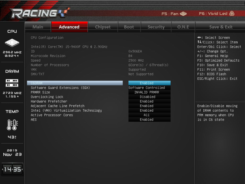 [메인보드 바이오스(BIOS)] AMI UEFI 설정 - Advanced - CPU Configuration : 네이버 블로그