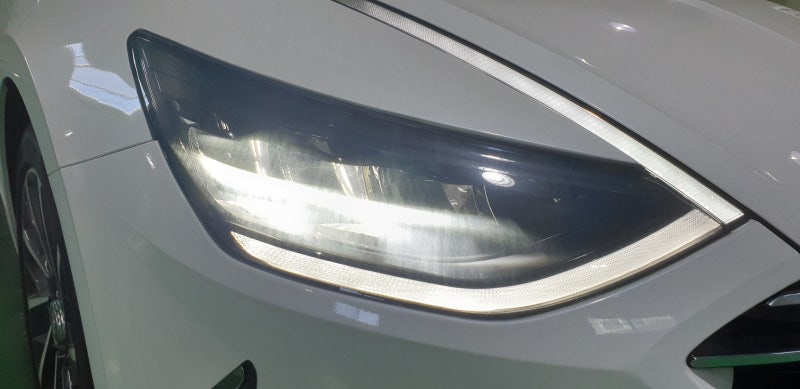 쏘나타 DN8 차량에 MFR 타입 FULL LED 라이트에서 프로젝션 타입 FULL LED 라이트로 업그레이드 작업 : 네이버 블로그