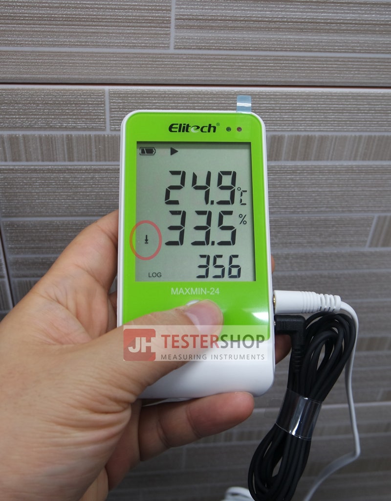 Elitech MAXMIN-24 온습도 데이터로거/ 24시간마다 최대,최소값 자동 Reset / GMP 기준 최적화 : 네이버 블로그