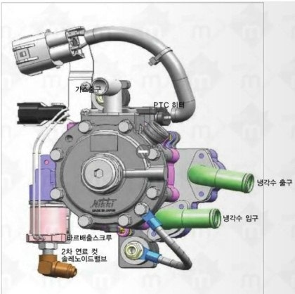 SM520 LPG 기화기 교환.스파크 LPG베이퍼라이저 구조 : 네이버 블로그