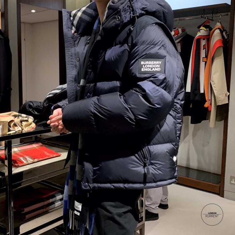 [BURBERRY] 버버리 록웰 소매 탈부착 후드 다운 패딩 / Lockwell Detachable Sleeve Hooded ...