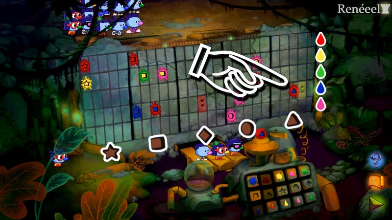 [고전게임/소개] Zoombinis 줌비니 : 수학 논리 여행 - 널뛰기 돌벽(Mudball Wall) ｜단계별 플레이 ...