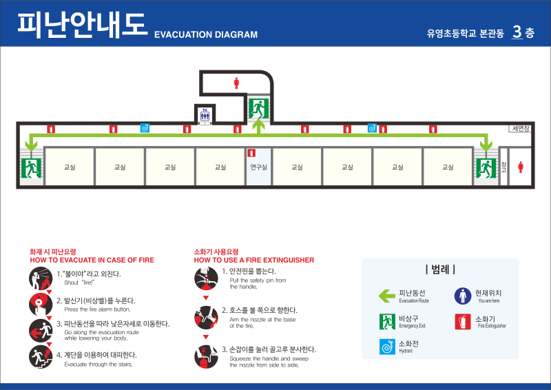 표준 피난안내도 작성기준 학교피난안내도 제작 네이버 블로그