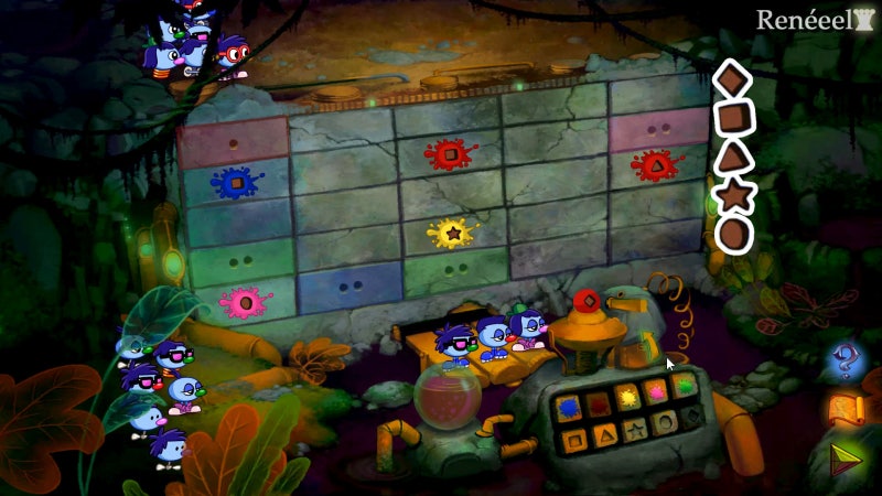 [고전게임/소개] Zoombinis 줌비니 : 수학 논리 여행 - 널뛰기 돌벽(Mudball Wall) ｜단계별 플레이 ...
