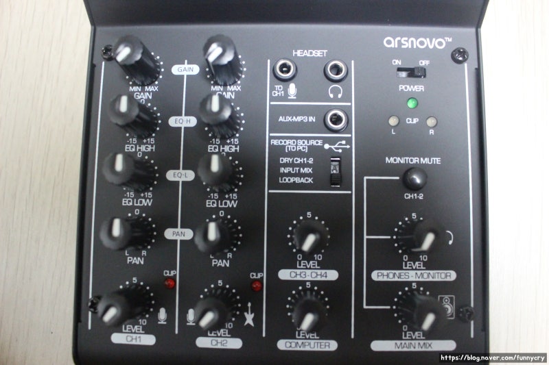오디오인터페이스 아리스노보 UMB-MIX4 : 네이버 블로그