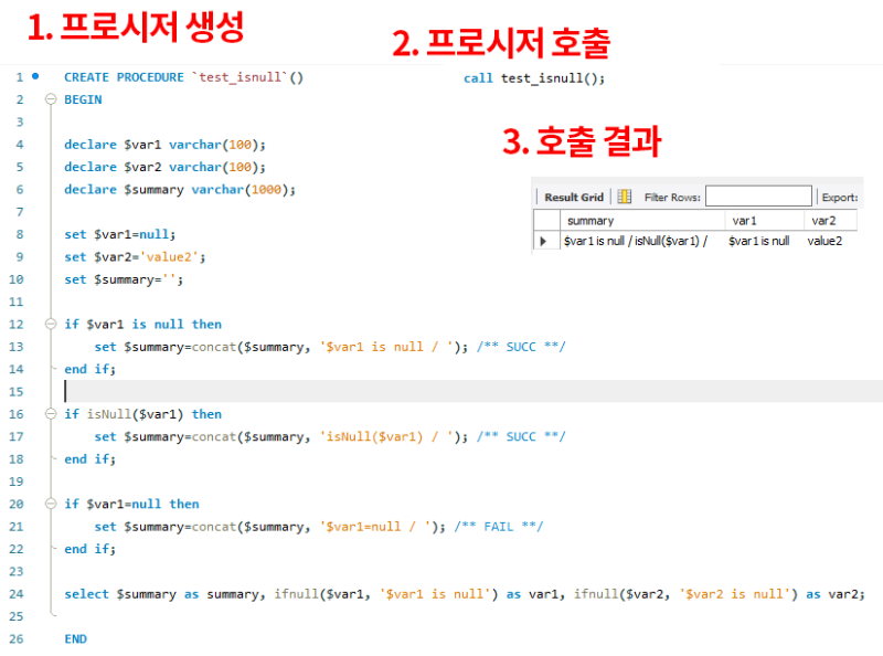 mysql 널체크 방법 3가지 - isnull(), ifnull() : 네이버 블로그