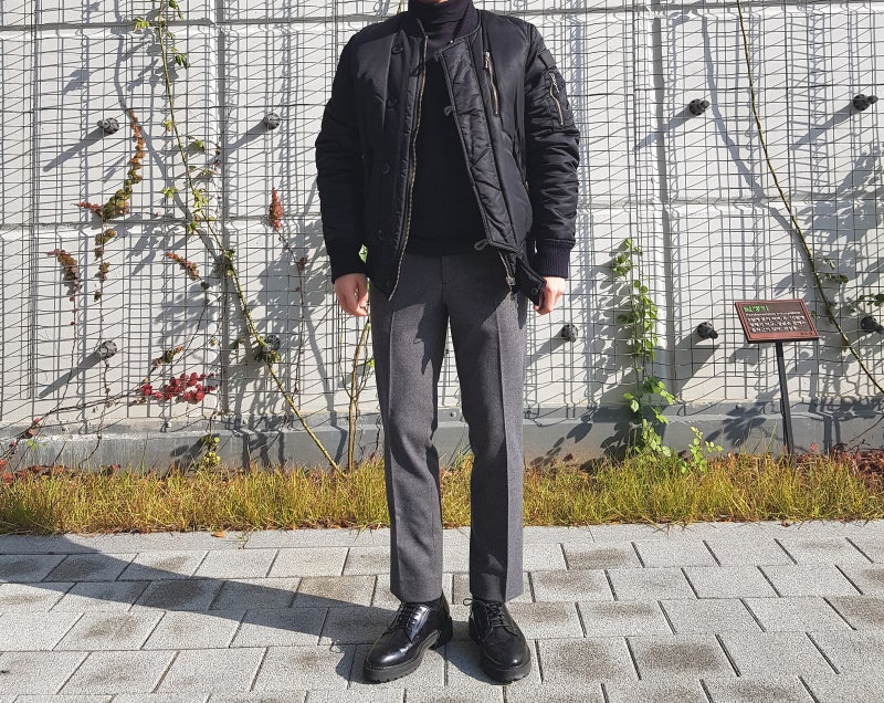 남자 항공점퍼 코디 겨울에도 거뜬하네요 네이버 블로그