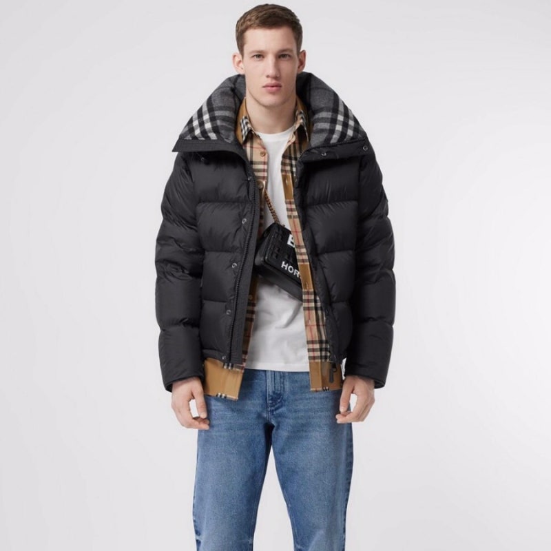 [BURBERRY] 버버리 록웰 소매 탈부착 후드 다운 패딩 / Lockwell Detachable Sleeve Hooded ...