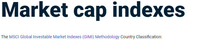 MSCI 지수 소개, MSCI Market cap index : 네이버 블로그