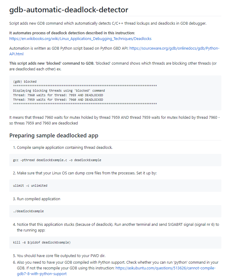GDB 용 pthread_mutex deadlock detector : 네이버 블로그